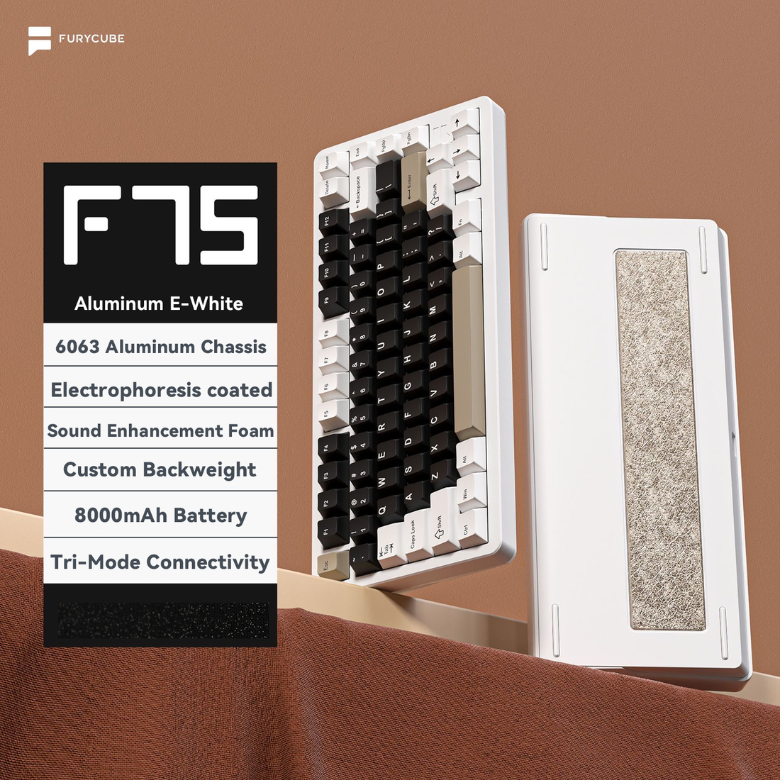 Furycube F75 Keyboard | Affordable Custom Keyboard