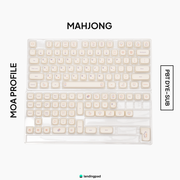Mahjong MOA PBT Keycap Set | Custom Keyboard Keycaps