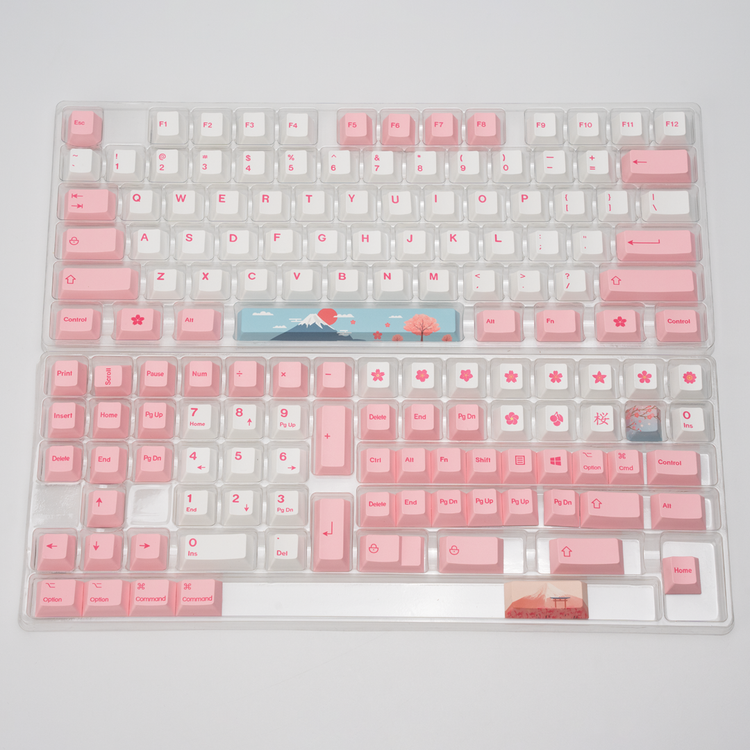 Sakura PBT Keycap Set | Custom Keyboard Keycaps