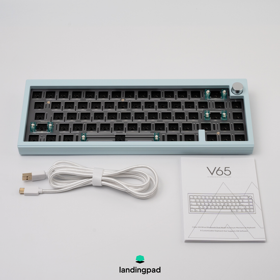 V65 Wireless Aluminum Gasket Mount 65% Keyboard | Barebones Kit