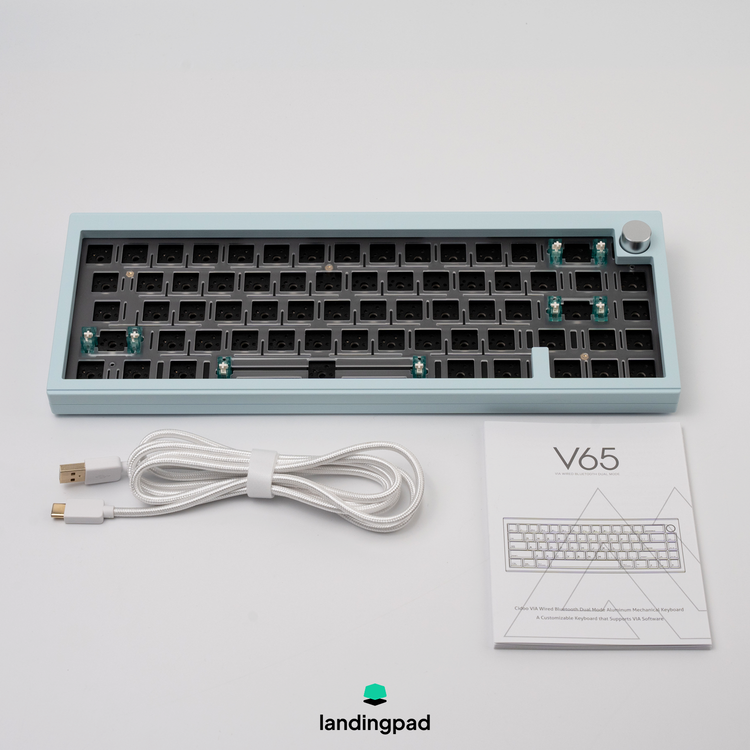 V65 Wireless Aluminum Gasket Mount 65% Keyboard | Barebones Kit