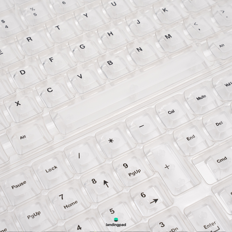 Transparent PC Keycaps | Custom Keyboard Keycaps