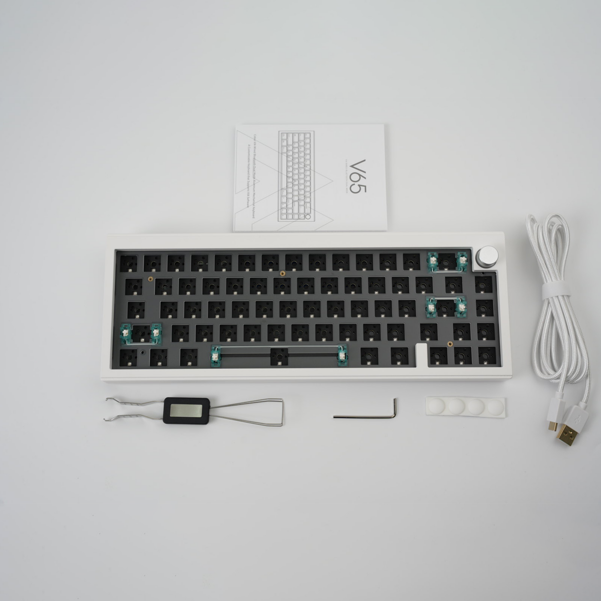V65 Wireless Aluminum Gasket Mount 65% Keyboard | Barebones Kit