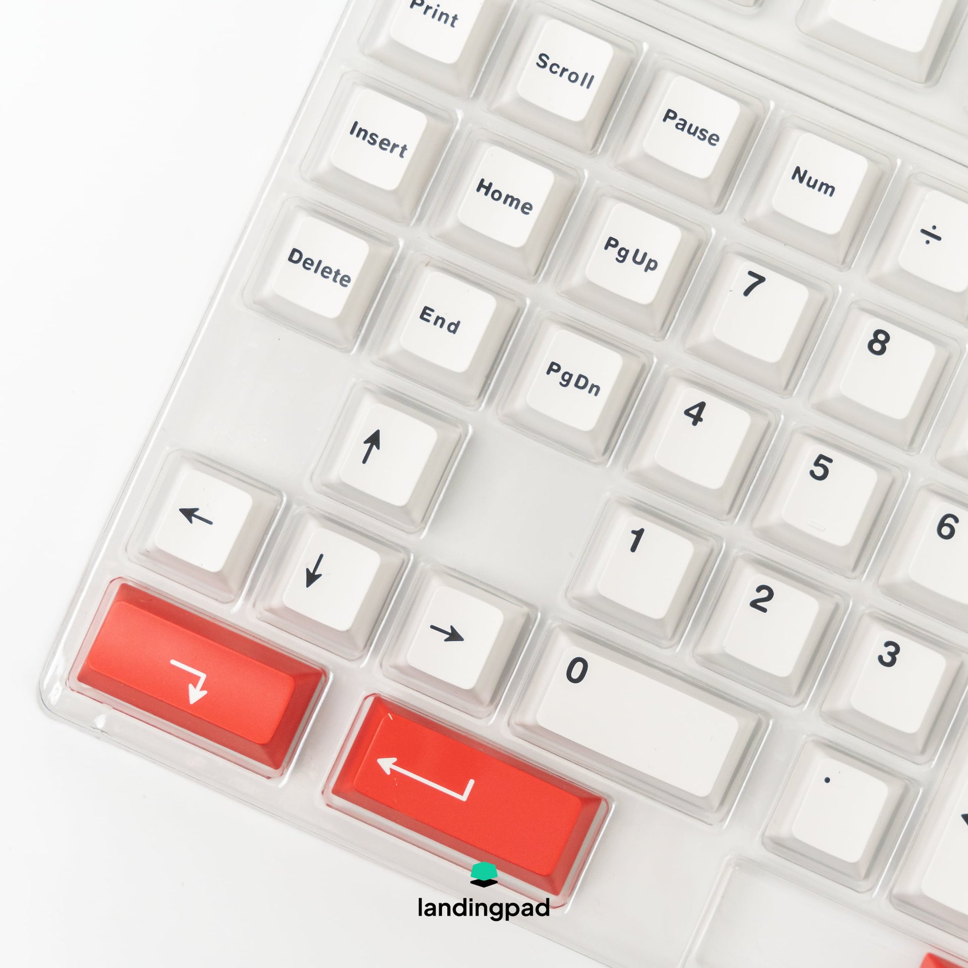 Icon BoW Black-on-White ABS Keycap Set | Custom Keyboard Keycaps