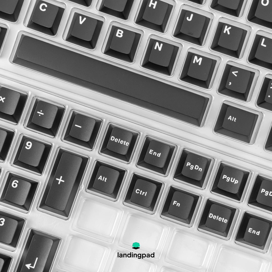 Icon WoB White-on-Black ABS Keycap Set | Custom Keyboard Keycaps