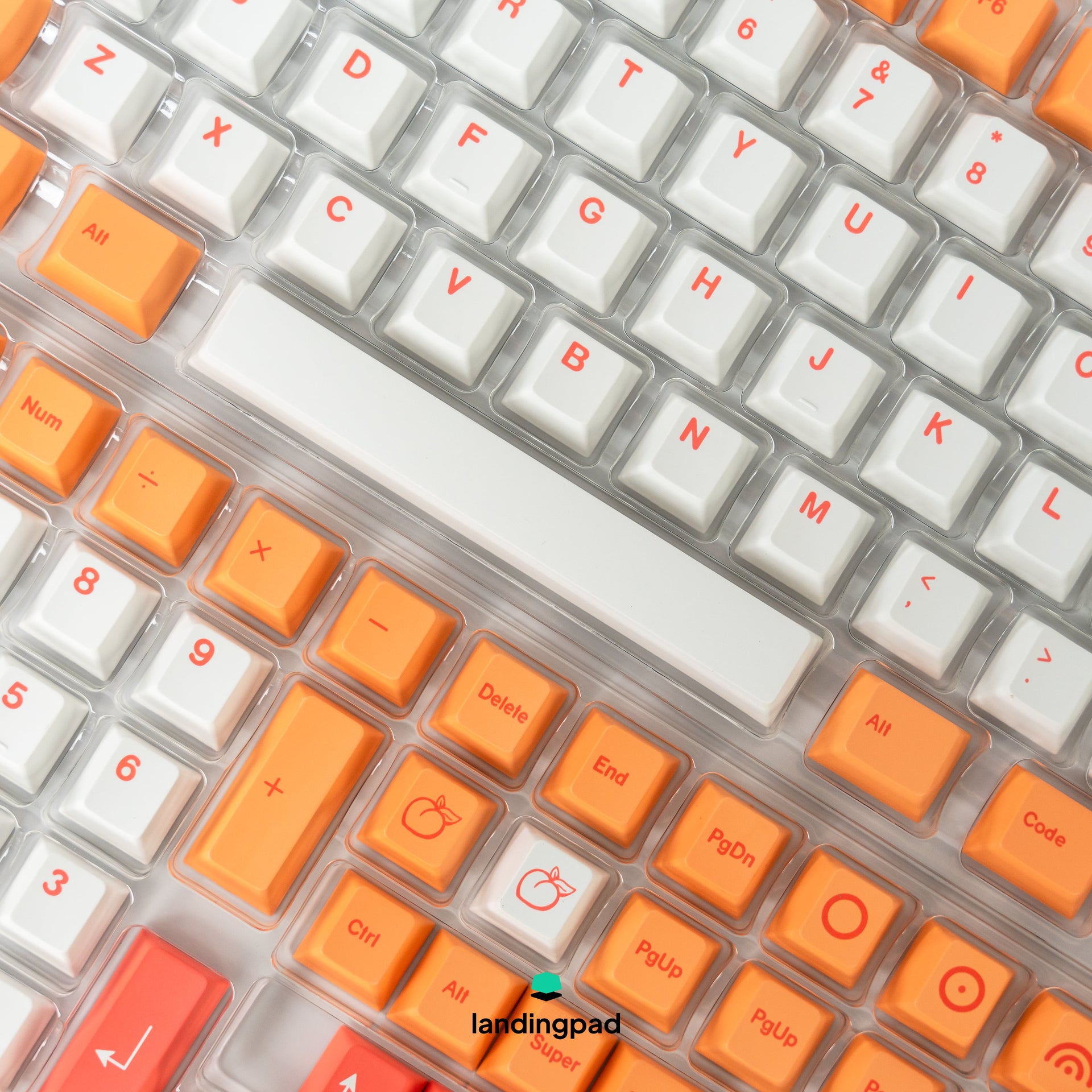 Peaches and Cream PBT Keycap Set | Custom Keyboard Keycaps
