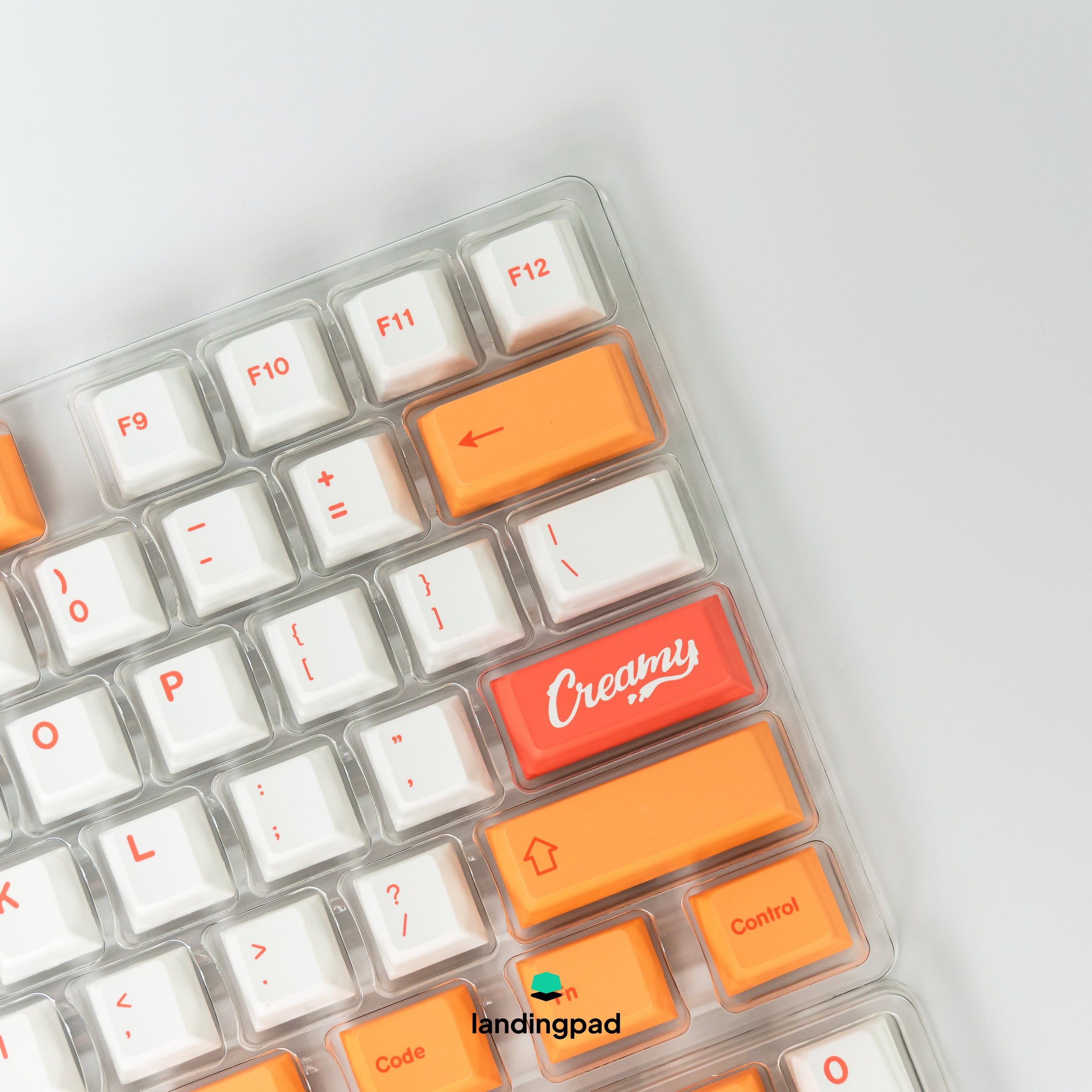 Peaches and Cream PBT Keycap Set | Custom Keyboard Keycaps