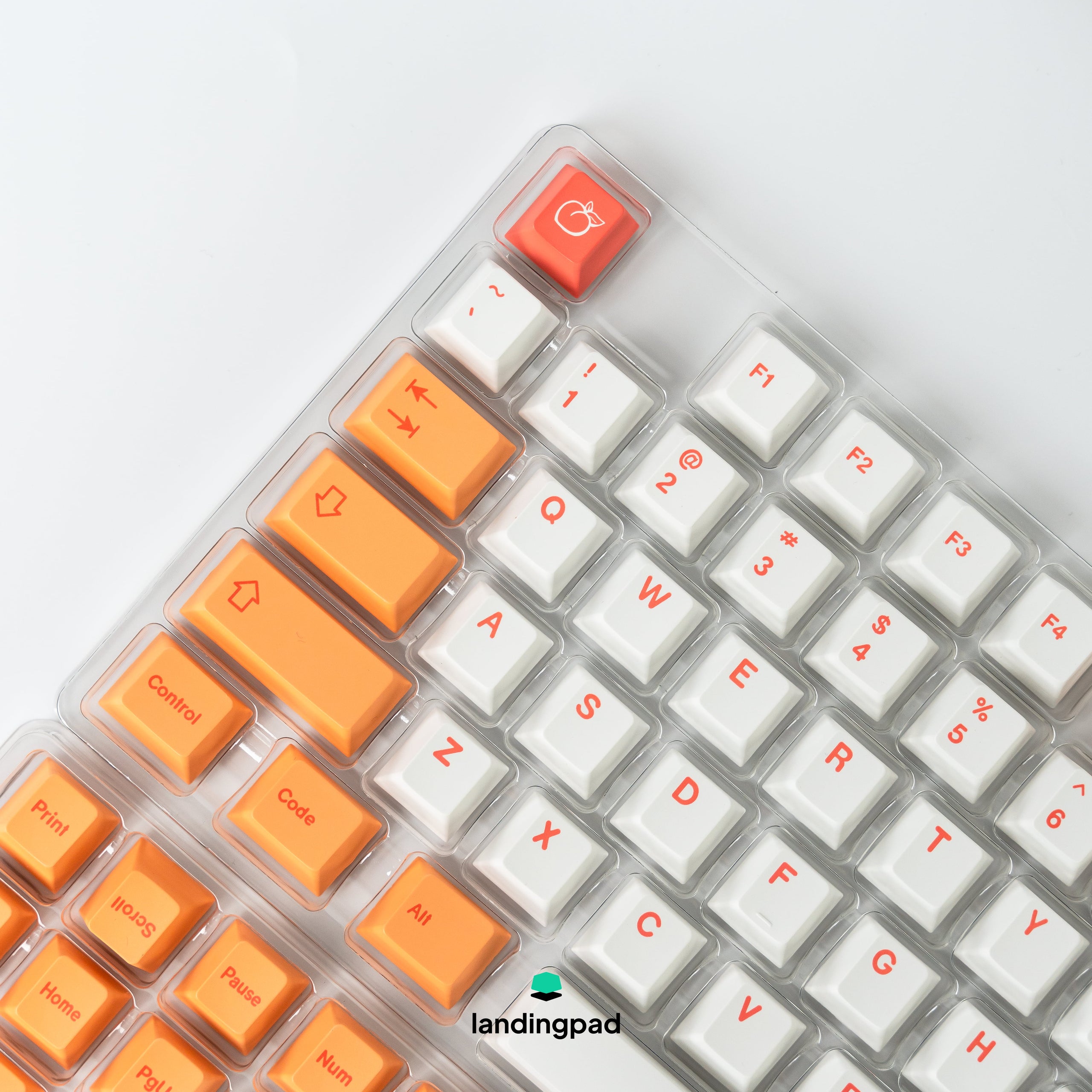 Peaches and Cream PBT Keycap Set | Custom Keyboard Keycaps