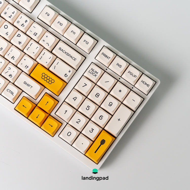 Honey Bee PBT XDA Keycap Set | Custom Keyboard Keycaps